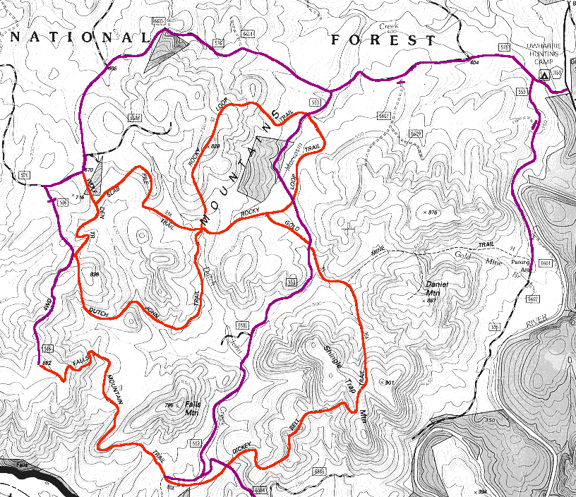 Uwharrie Map Archives | NC4x4